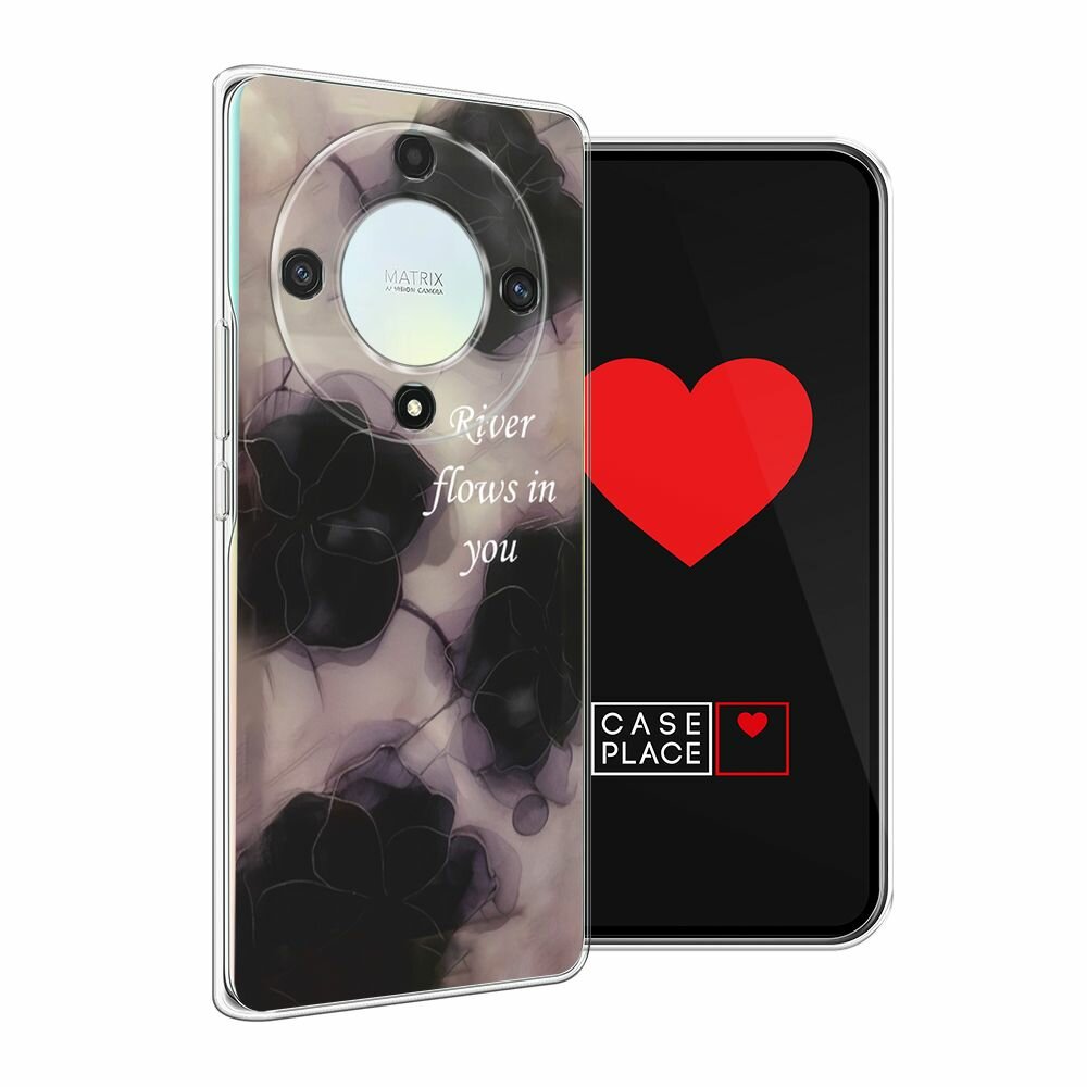 Силиконовый чехол на Honor X9A / Хонор X9A с принтом River flows in you — фото 1