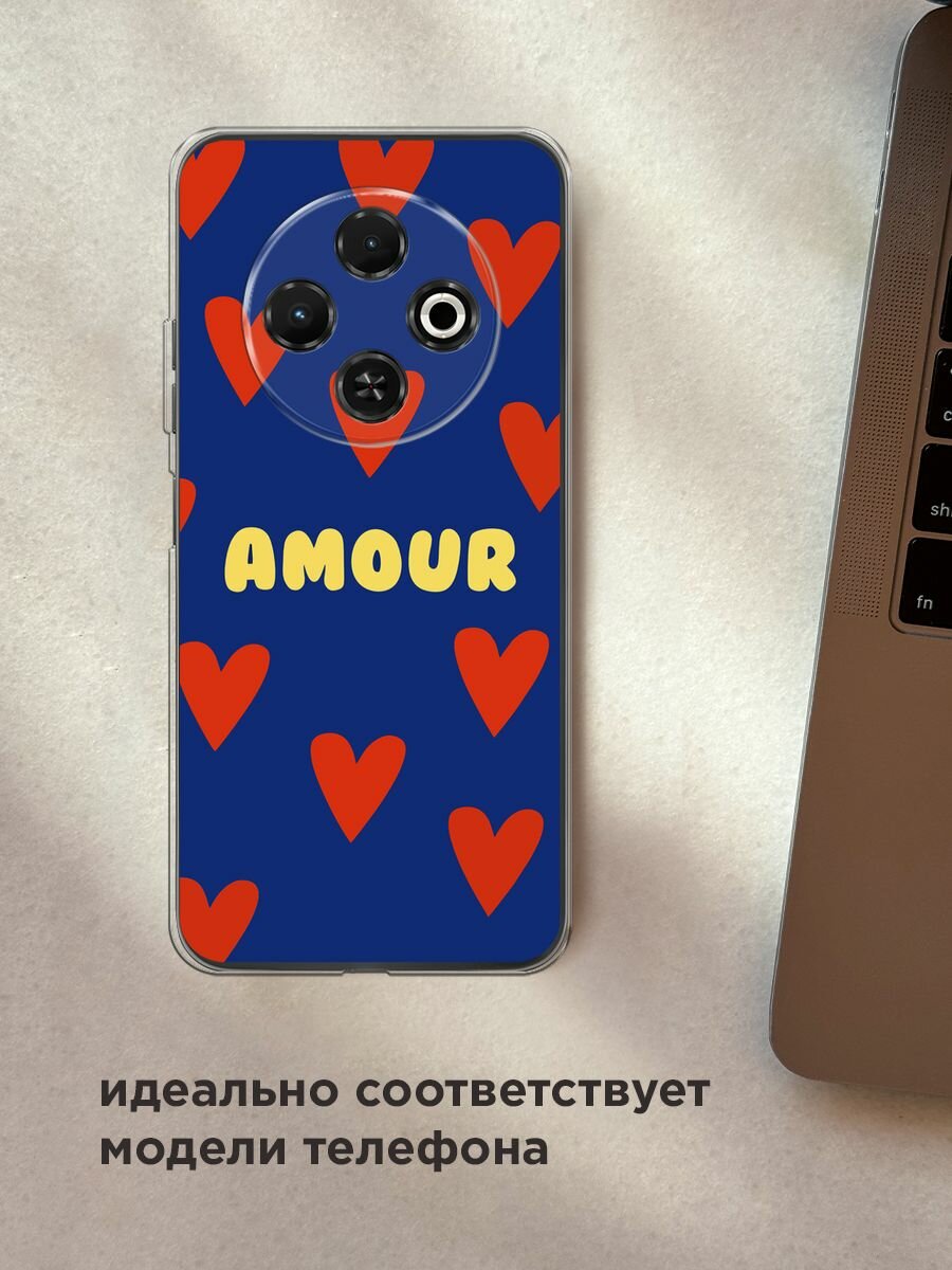 Чехол на Tecno Spark 30C / Текно Спарк 30C с принтом "Amour art - 14 февраля" — фото 1