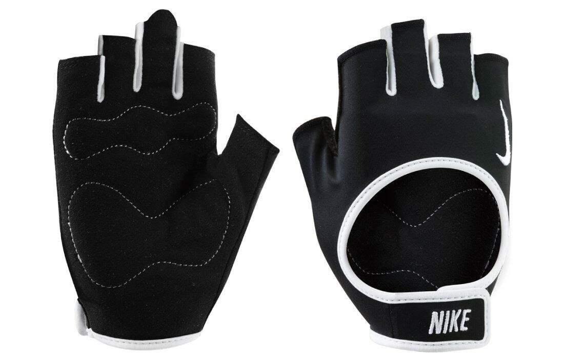 Спортивные перчатки унисекс Nike черно-белые, M EU