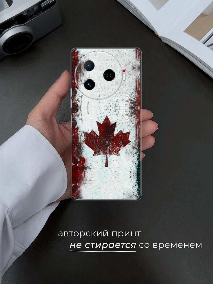 Чехол на Tecno Camon 30 Pro 5G / Текно Камон 30 Про 5G с принтом "Канада" — фото 1