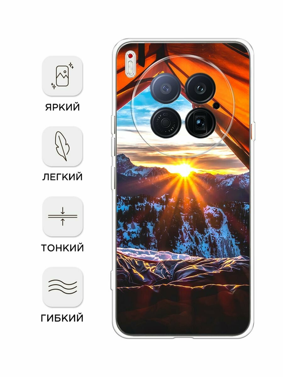 Чехол на Tecno Camon 40 Premier / Текно Камон 40 Премьер с принтом "Горы 7" — фото 1