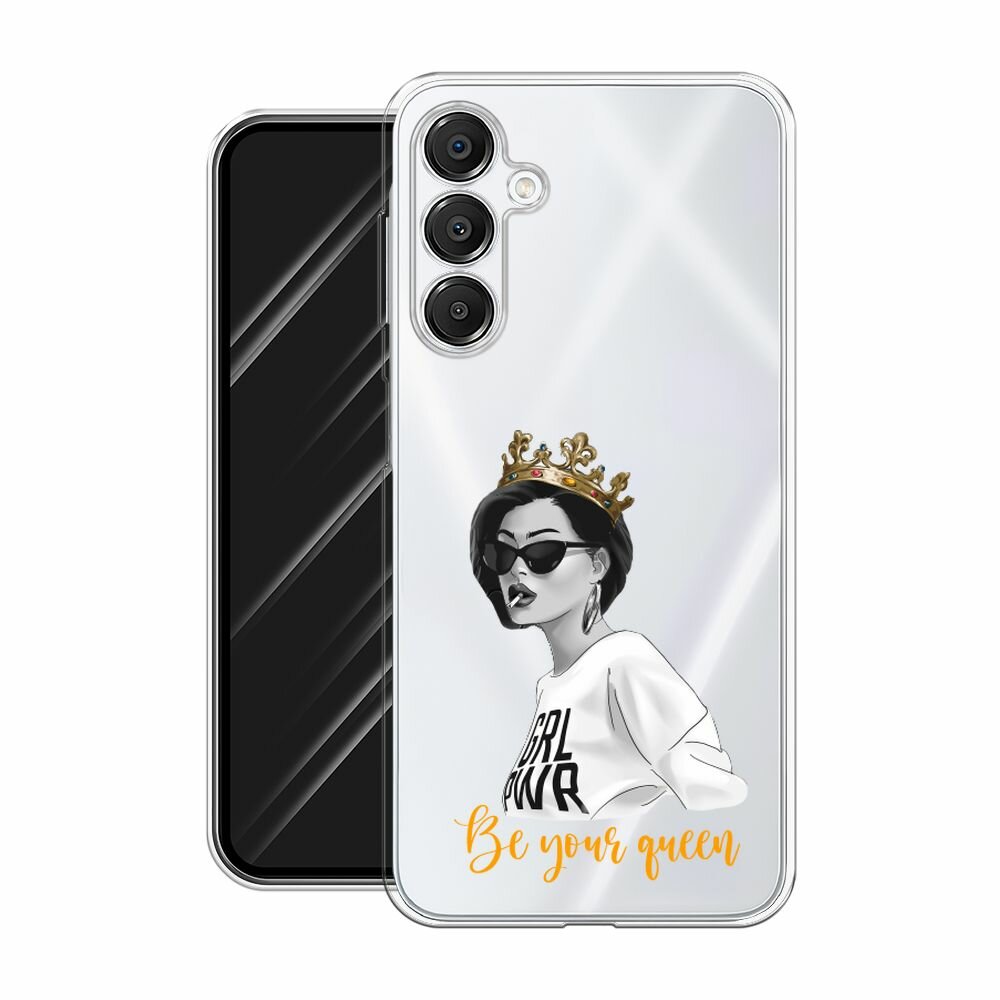 Чехол на Samsung Galaxy A16 / Самсунг А16 с принтом Be your Queen, прозрачный — фото 1