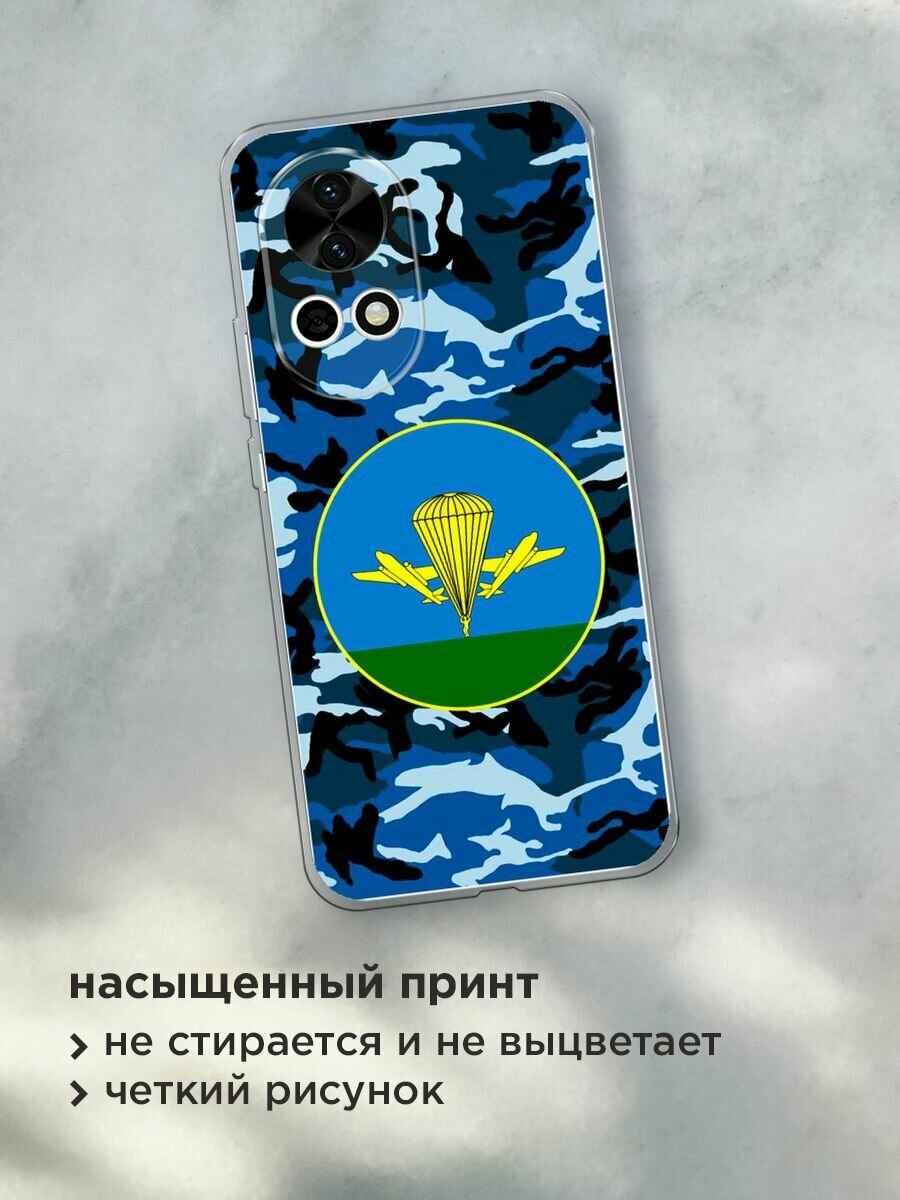 Чехол на Huawei Nova 12/Nova13 / Хуавей Нова 12/Нова 13 с принтом "ВДВ камуфляж" — фото 1