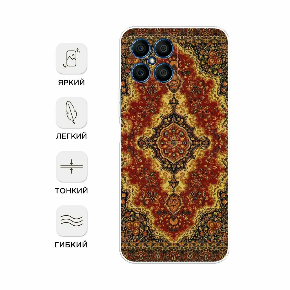 Силиконовый чехол на Honor X8 / Хуавей X8 с принтом Ковер — фото 1