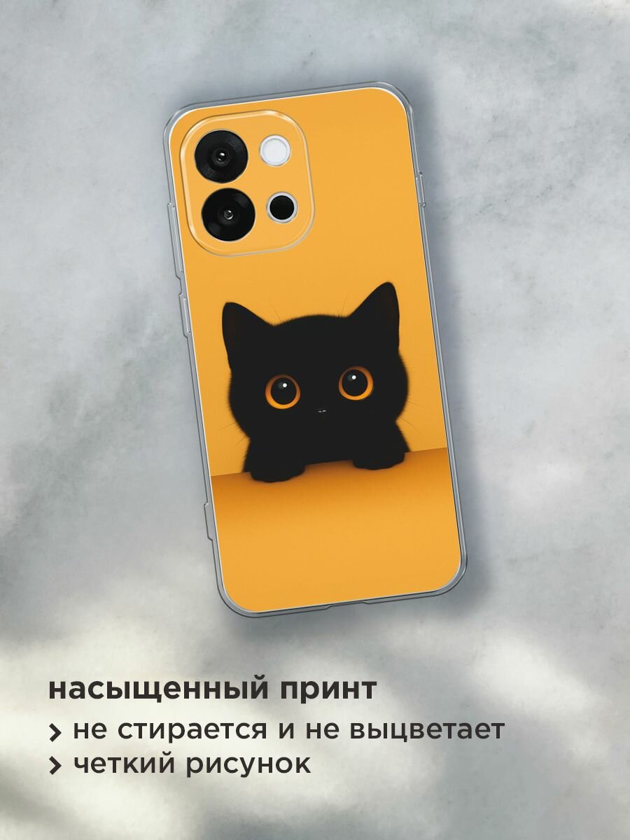 Чехол на OnePlus 13T / Ван Плас 13Т с принтом "Контрастный котик" — фото 1