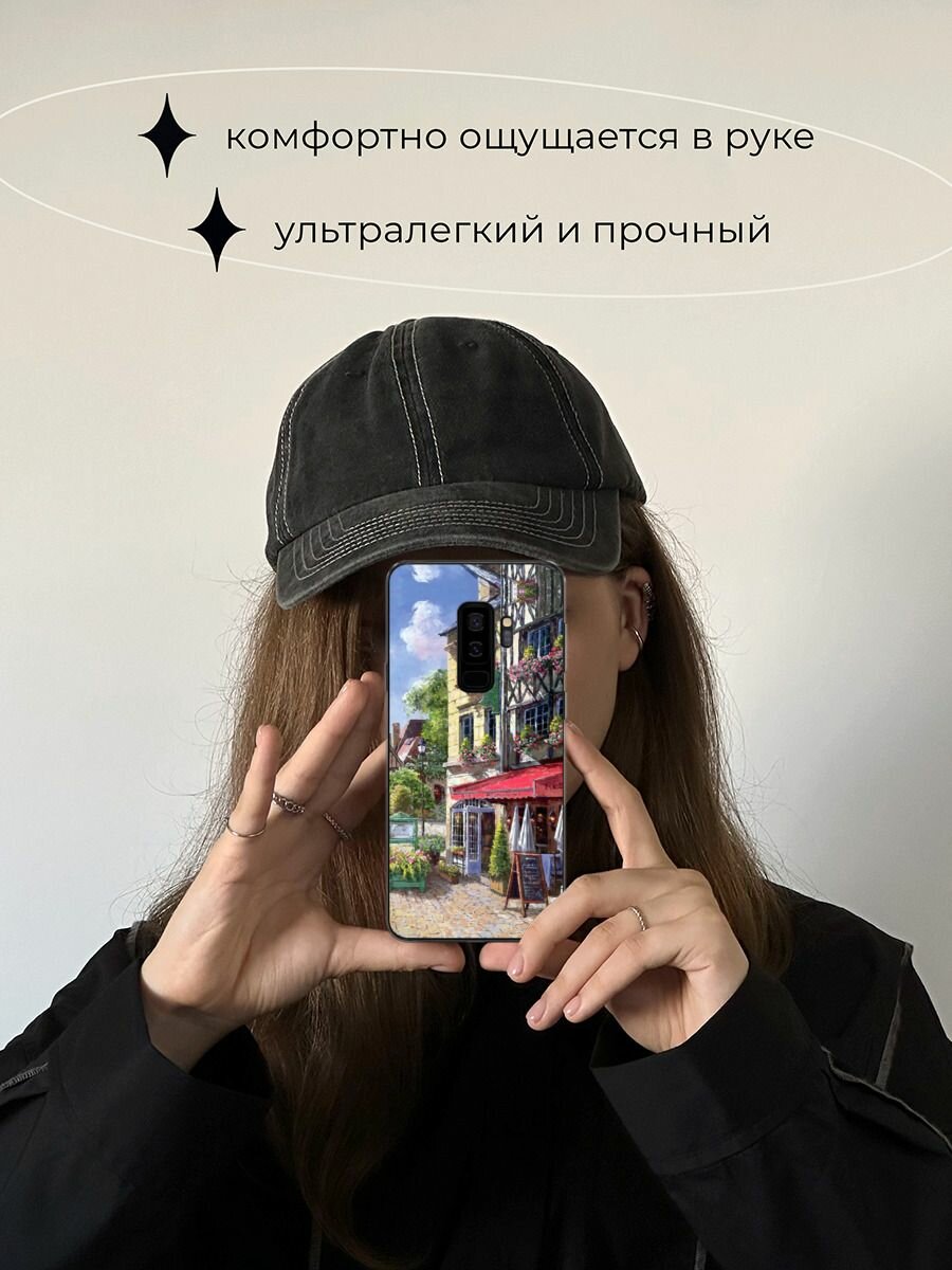 Чехол на Samsung Galaxy S9 + / Самсунг Галакси С9 Плюс с принтом "Старая улица" — фото 1