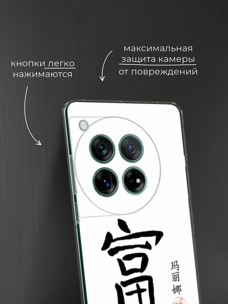 Силиконовый чехол на OnePlus 12 / Ван Плас 12 с принтом "Богатство 1" — фото 1