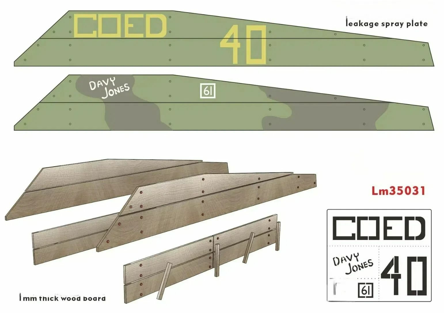 Heavy Hobby LM-35031 WWII US. Army PACIFIC WAR SHERMAN Набор деревянных доспехов Тип B