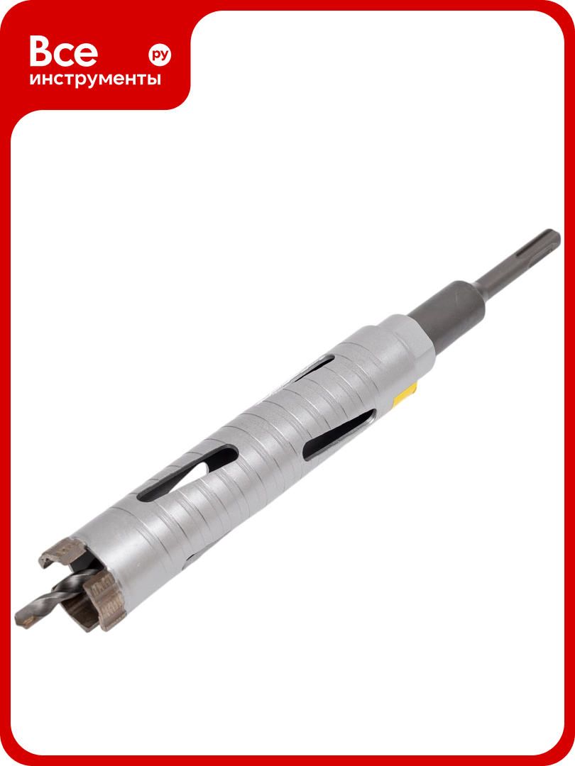 Коронка алмазная по бетону Hilberg 35x150 мм Laser Deep Drill HD335, для сухого сверления сквозных отверстий