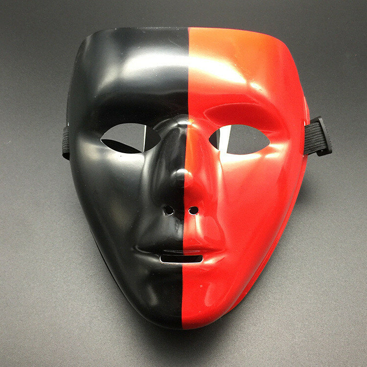 Hand-painted white full face mask for halloween costume parties and performances style 5