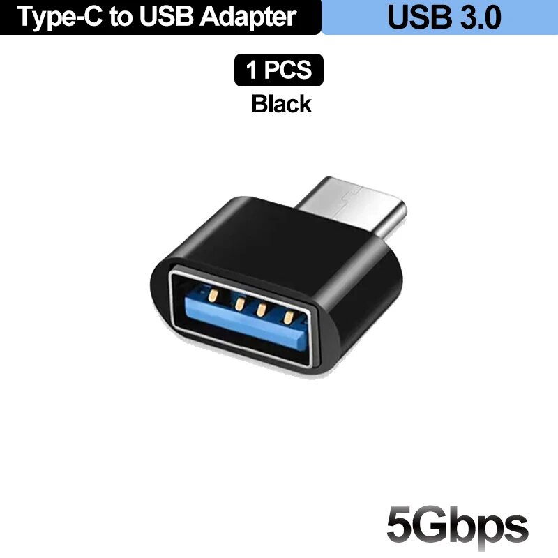 Адаптер Type-C на USB 3.0 Black
