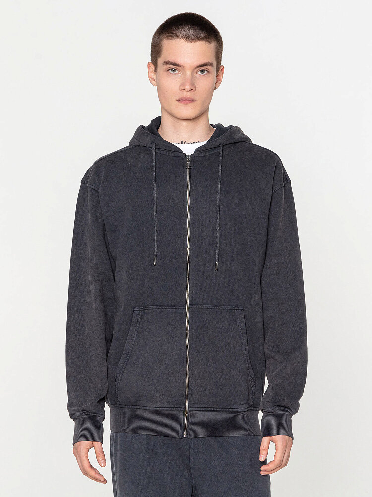 Толстовка Hoodie Washed Full Zip French Terry