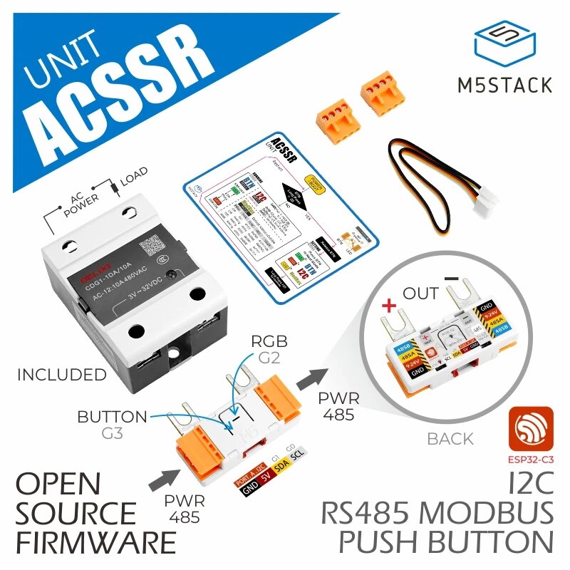 M5Stack ACSSR Kit CDG1-1DA-10A
