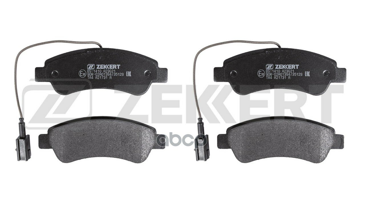 Колодки торм. диск. задн. с датчиком Citroen Jumper 06- Fiat Ducato (250_ 290_) 14- Peugeot Boxer Zekkert арт. bs-1410