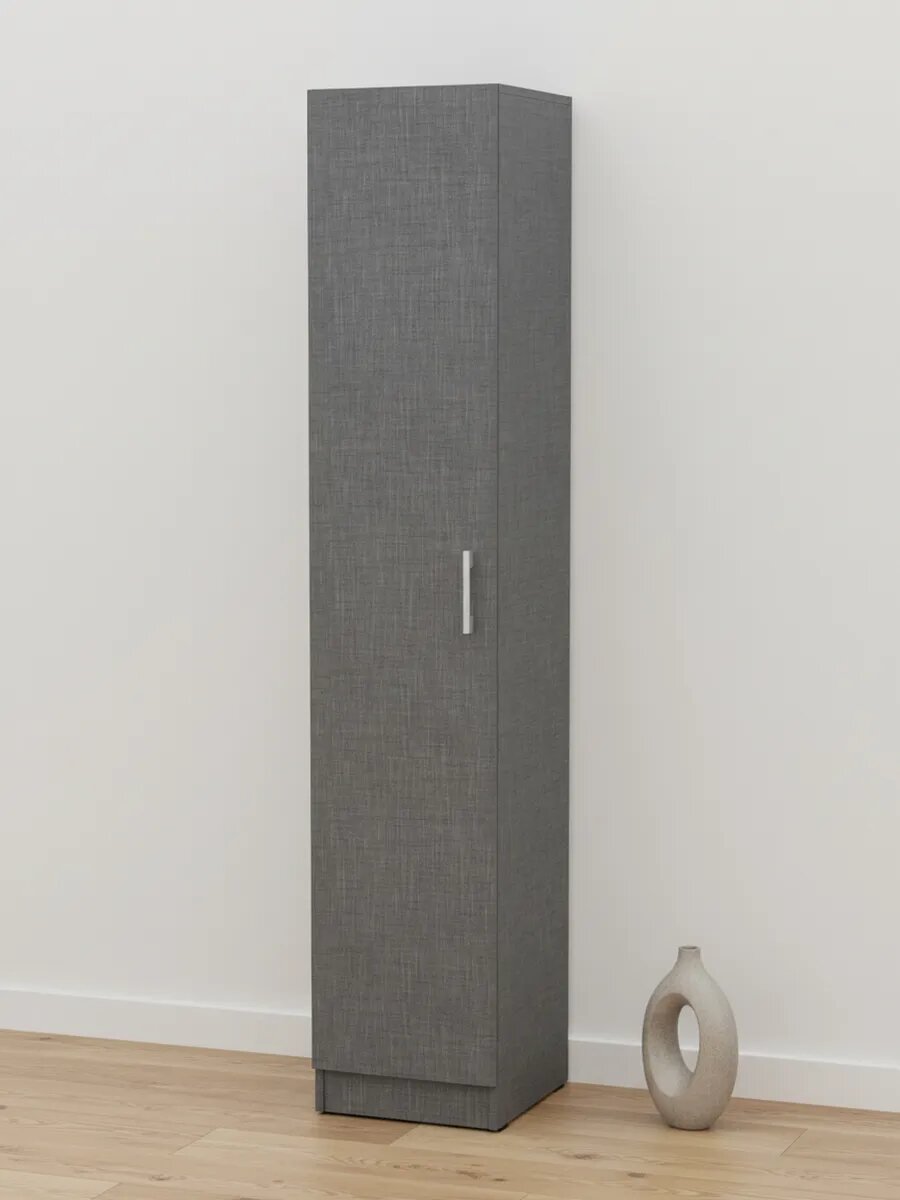 Распашной деревянный шкаф пенал FRESTER с полками одежды, от производителя