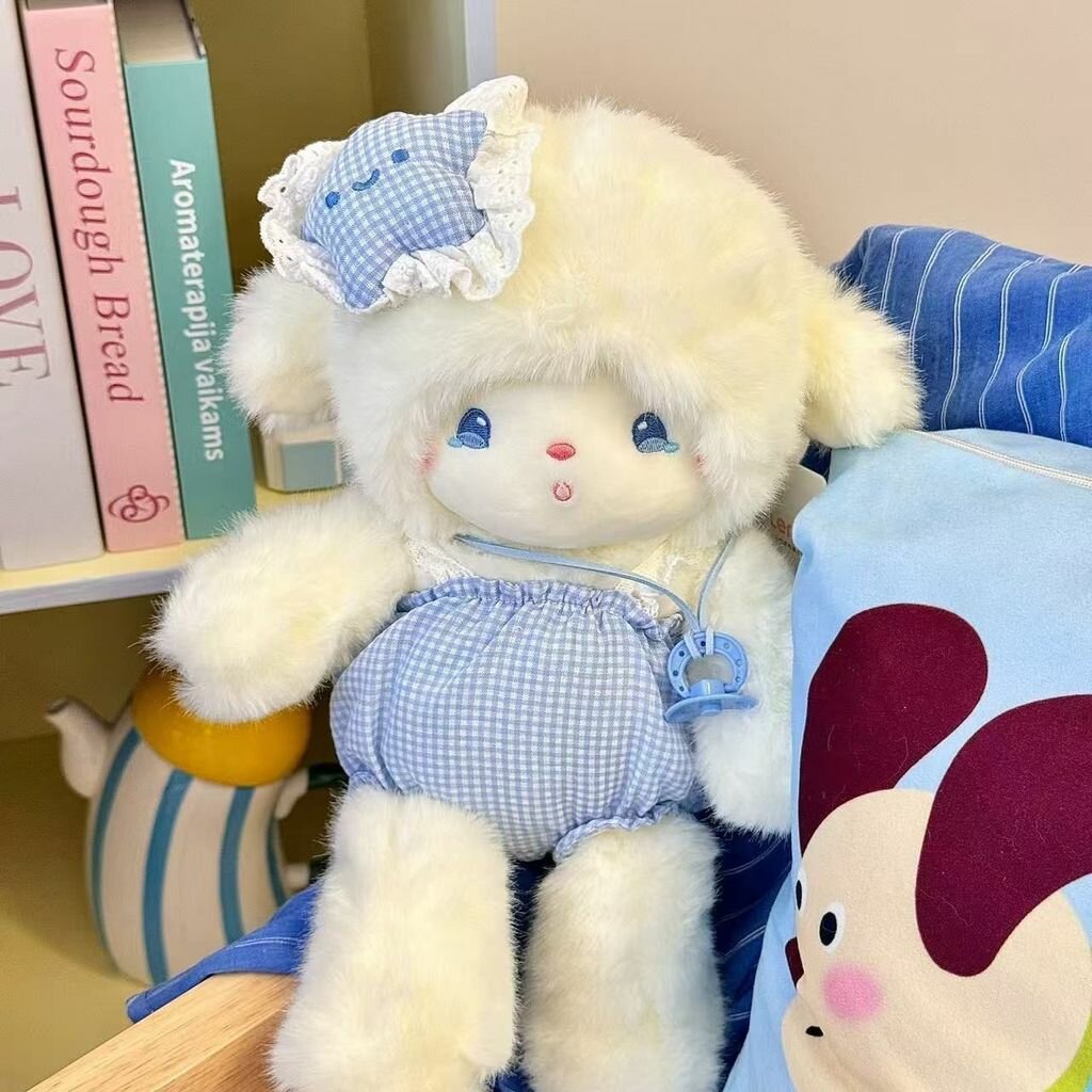 Плюшевое подушка овечка милый с наполнителем из пп хлопка для поддержки во сне подарок для детей баран