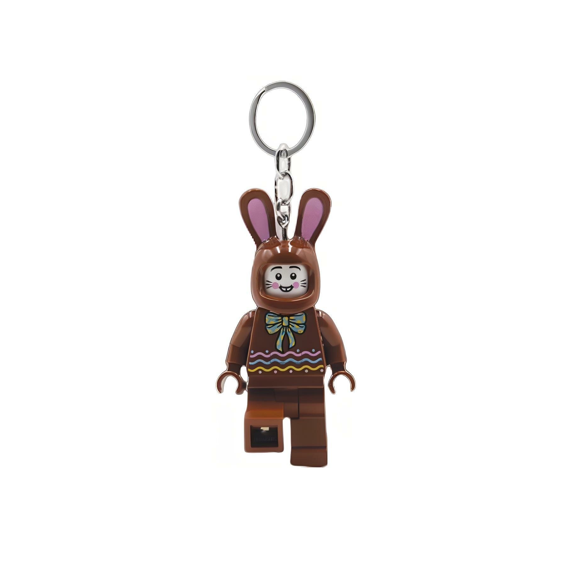 LEGO Брелок светящийся шоколадный кролик с фигуркой унисекс LGL KE180H 5761348, Chocolates Rabbit Glow Keychain