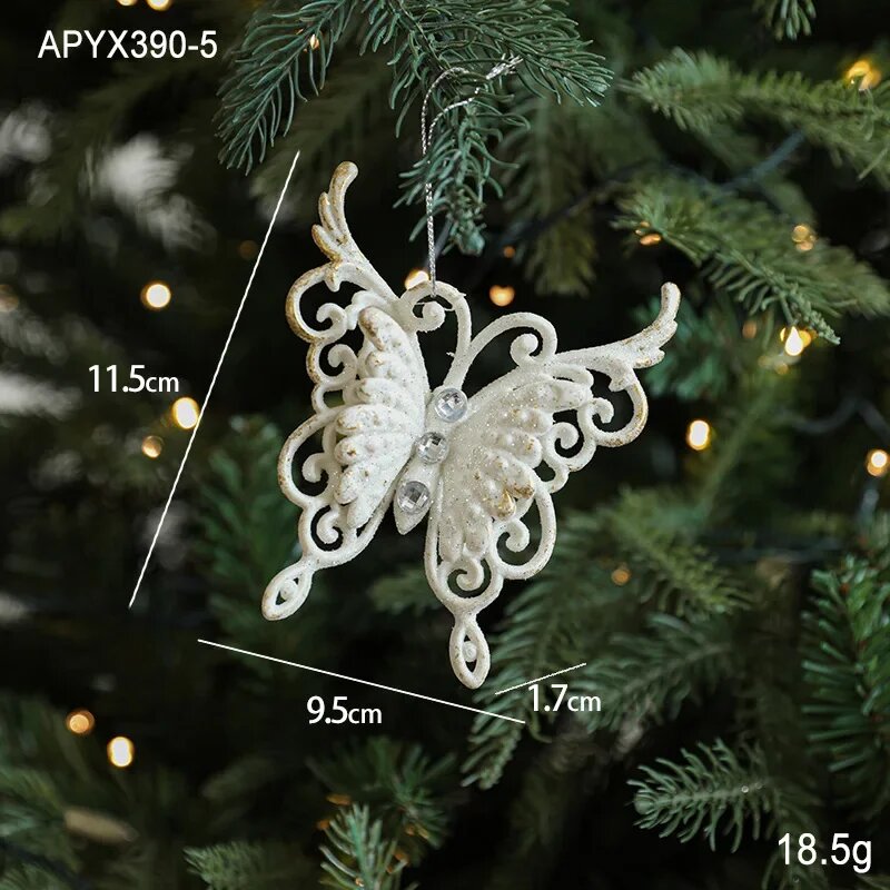 Новогодние подвески Navidad набор из 8 штук Butterfly