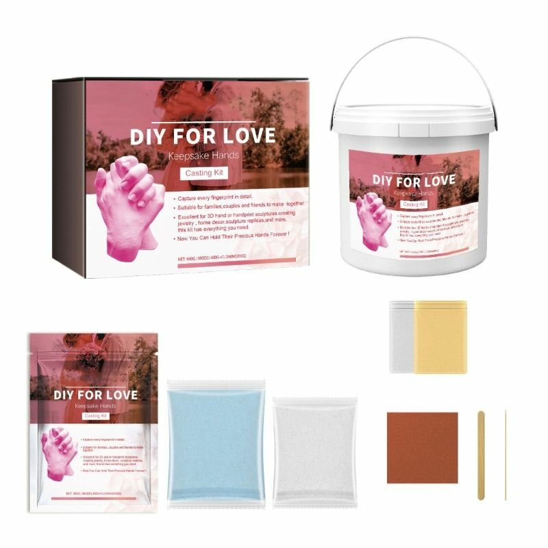 Принадлежности для отливки детских отпечатков рук с альгинатом и порошком 3D-обработки