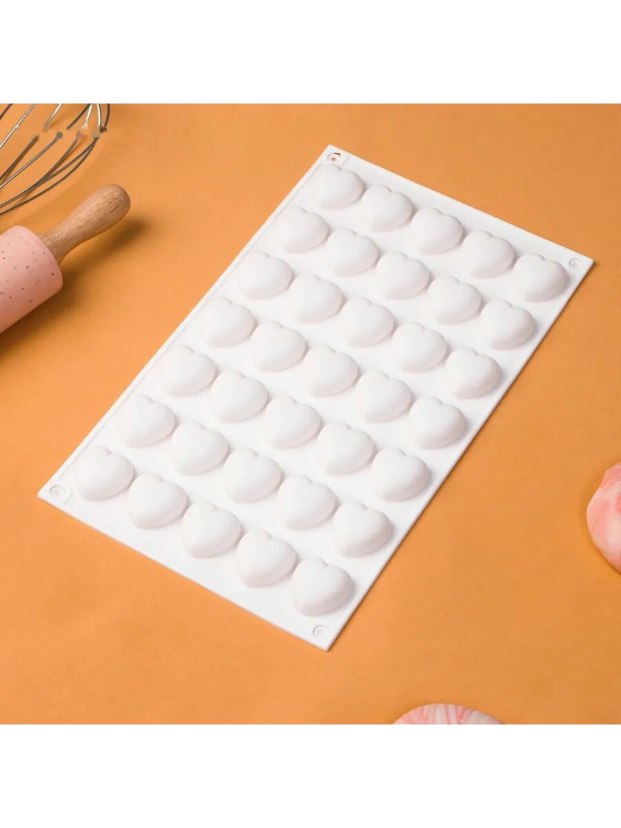 Форма для выпечки, 29,7×17,3×1,5 см, 35 ячеек