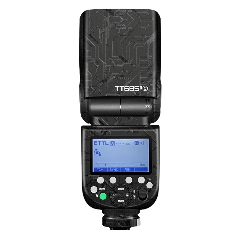 Защитная пленка Godox TT685 II для вспышки с черным циркутным дизайном для профессионального использования