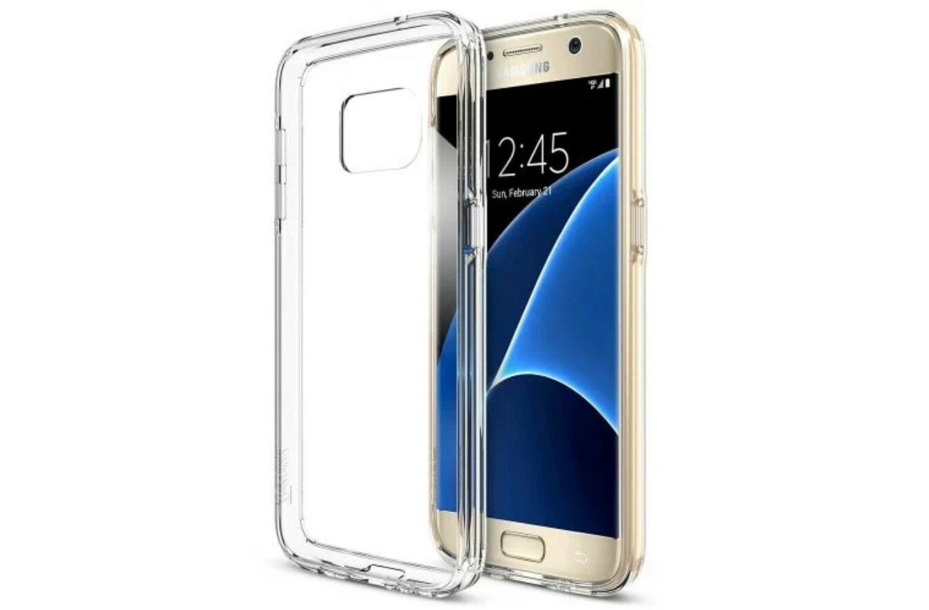 Чехол задняя-панель-накладка-бампер MyPads Tocco для Samsung Galaxy S6 Edge из силикона прозрачный