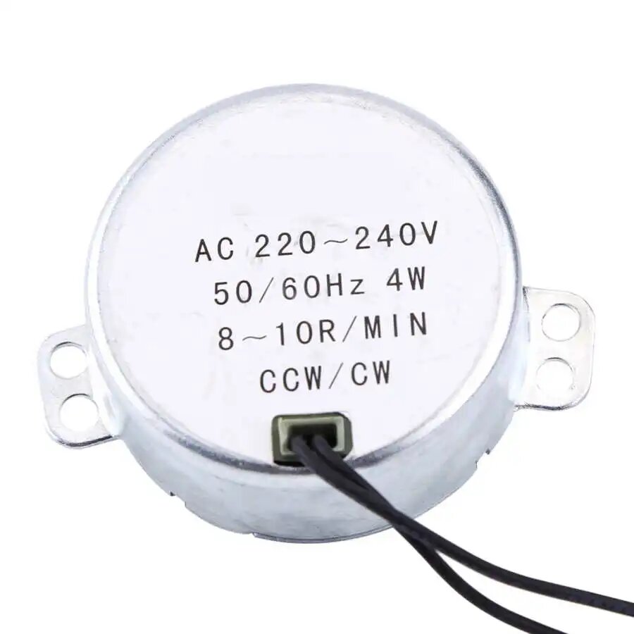 Синхронный двигатель AC 220-240V 4W 8-10RPM CCW/CW