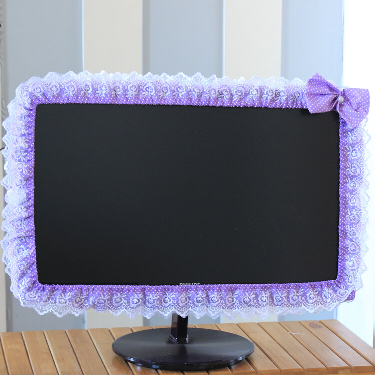 Чехол для компьютера из свежей ткани, кружевной чехол для монитора, чехол для телевизора, рамка с вечным календарем, защита от пыли