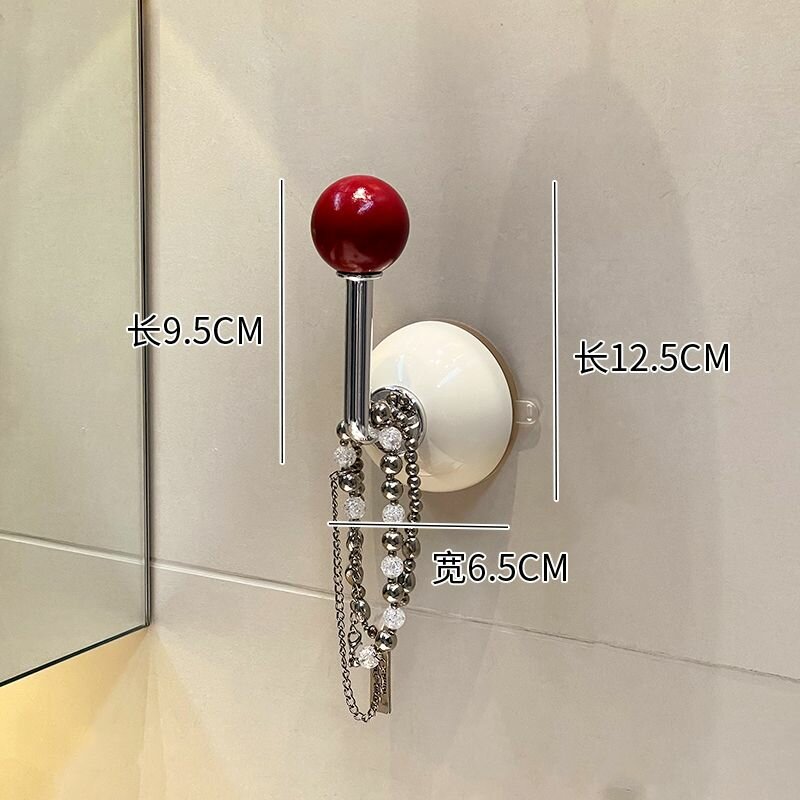 Крючок-присоска для хранения в ванной комнате, клейкий крючок, настенная подставка для украшений, держатель для резинок для волос и повязок для головы в ванной.