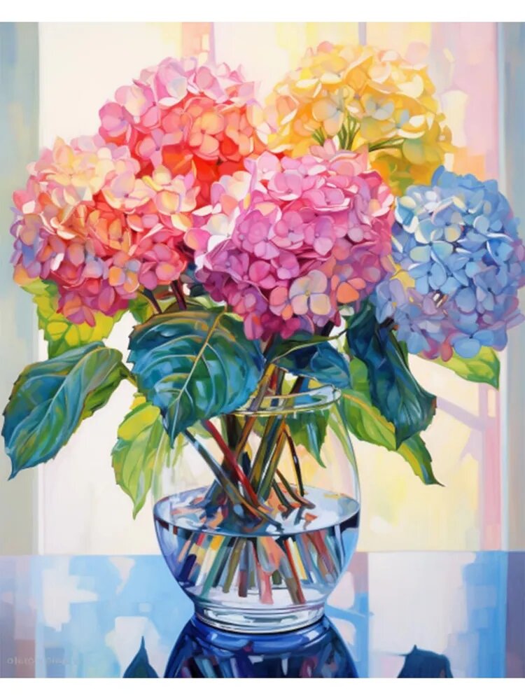 Цифровые холсты, холст 30x40cm, разработанный для начинающих взрослых, детей, полный комплект аксессуаров содержит краску, кисть, крючок