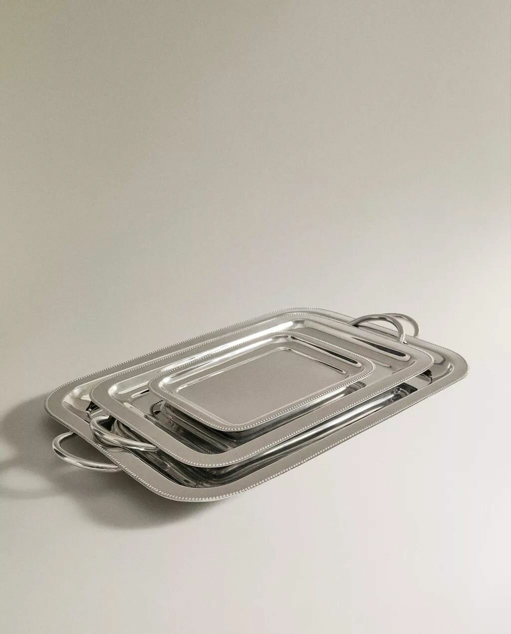 Поднос прямоугольный ZARA HOME 6285/040/820 - из нержавеющей стали, 25.5 х 20 х 1.5 см