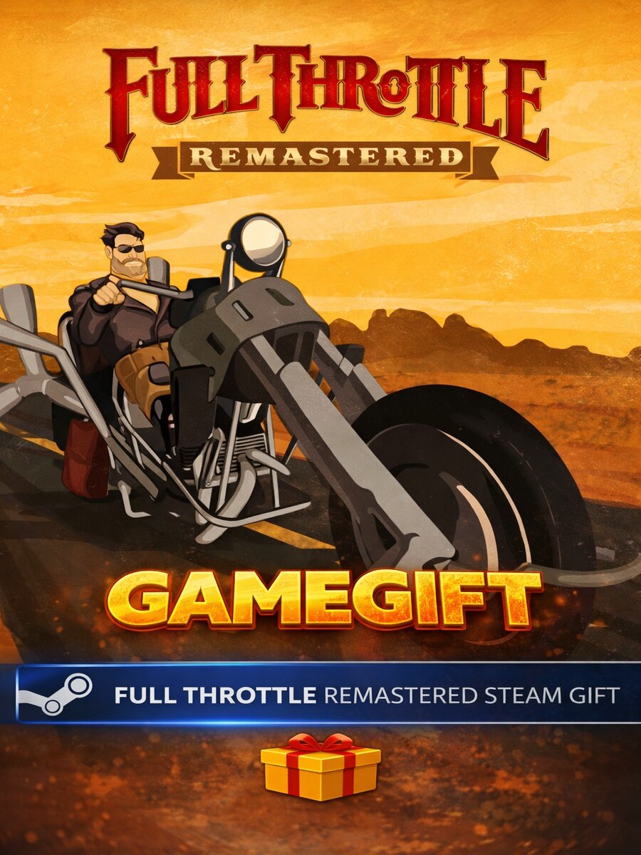 Игра Full Throttle Remastered для STEAM ПК (PC) | Страна активации - Россия | Подарком на Ваш аккаунт | Автовыдача