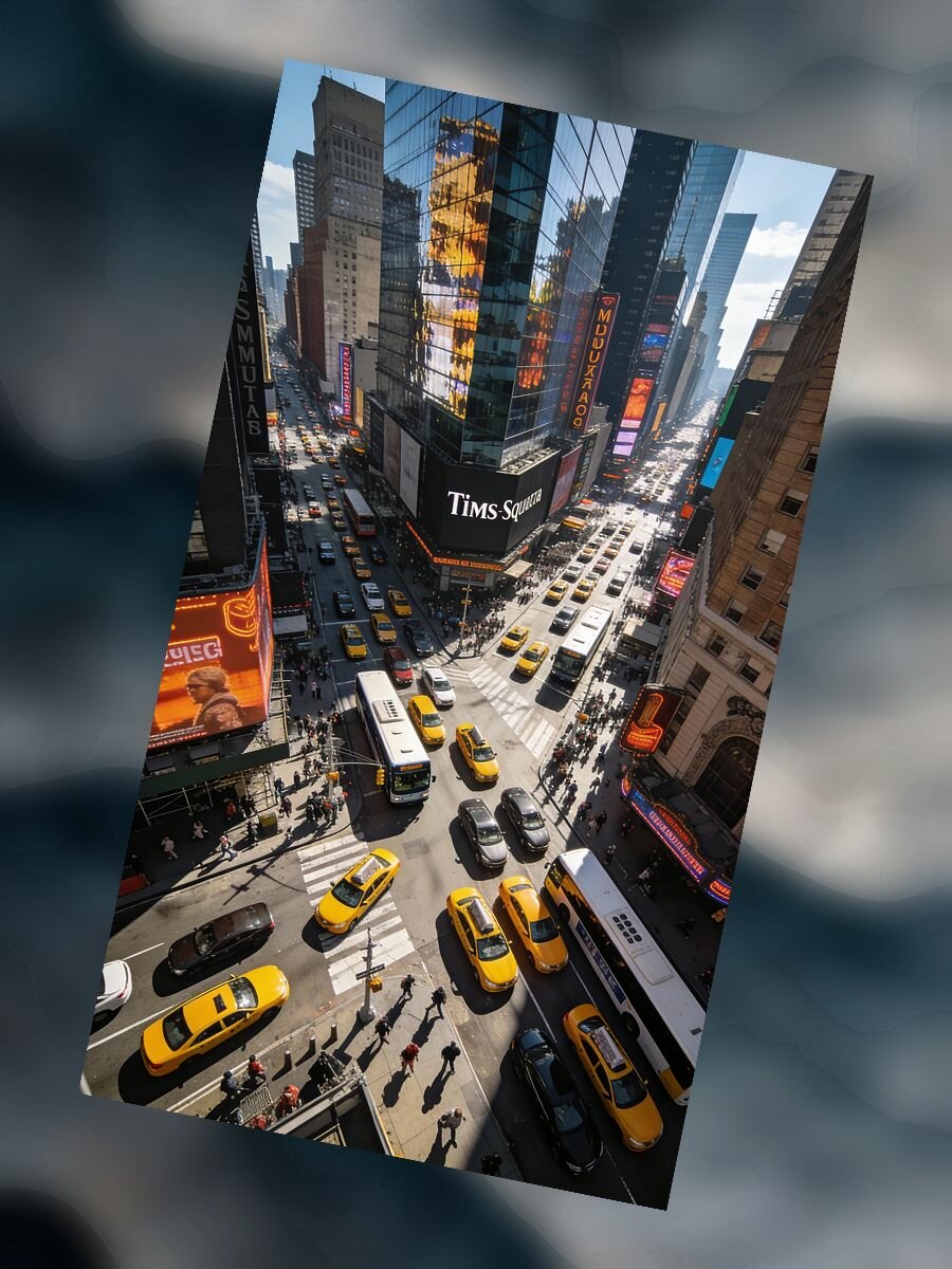 Постер "Нью-Йорк", 29.7х42см, А3, глянцевый
