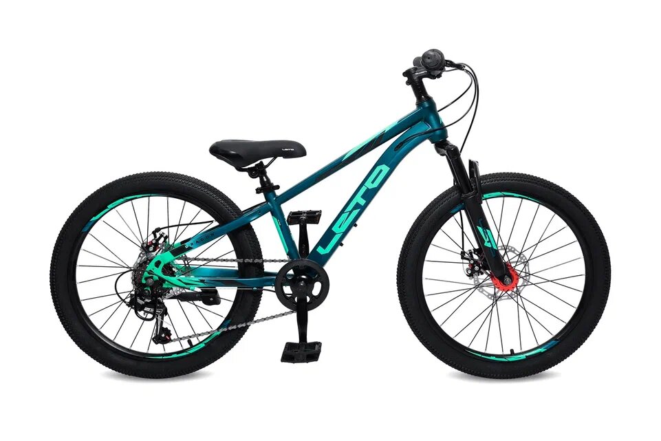 Велосипед 22" LETO DRAGON, сталь, рама 11", 6-ск синий, оборуд Шимано, колеса на пром подшипниках