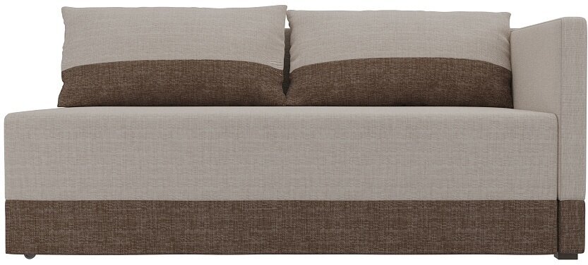 Прямой диван софа Никас Орион Рогожка, кушетка, 153х78х74 см, с ящиком для белья