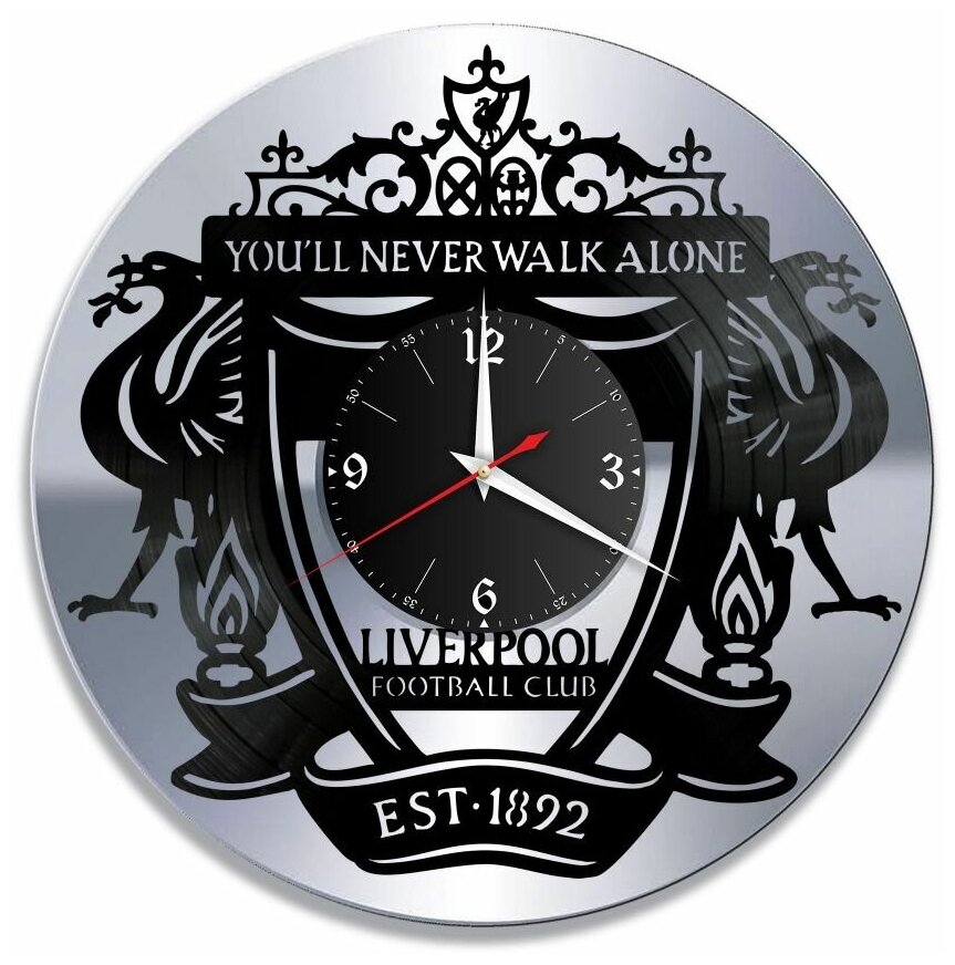 Часы из винила Redlaser "ФК Ливерпуль (Liverpool), футбол" VW-10543-2