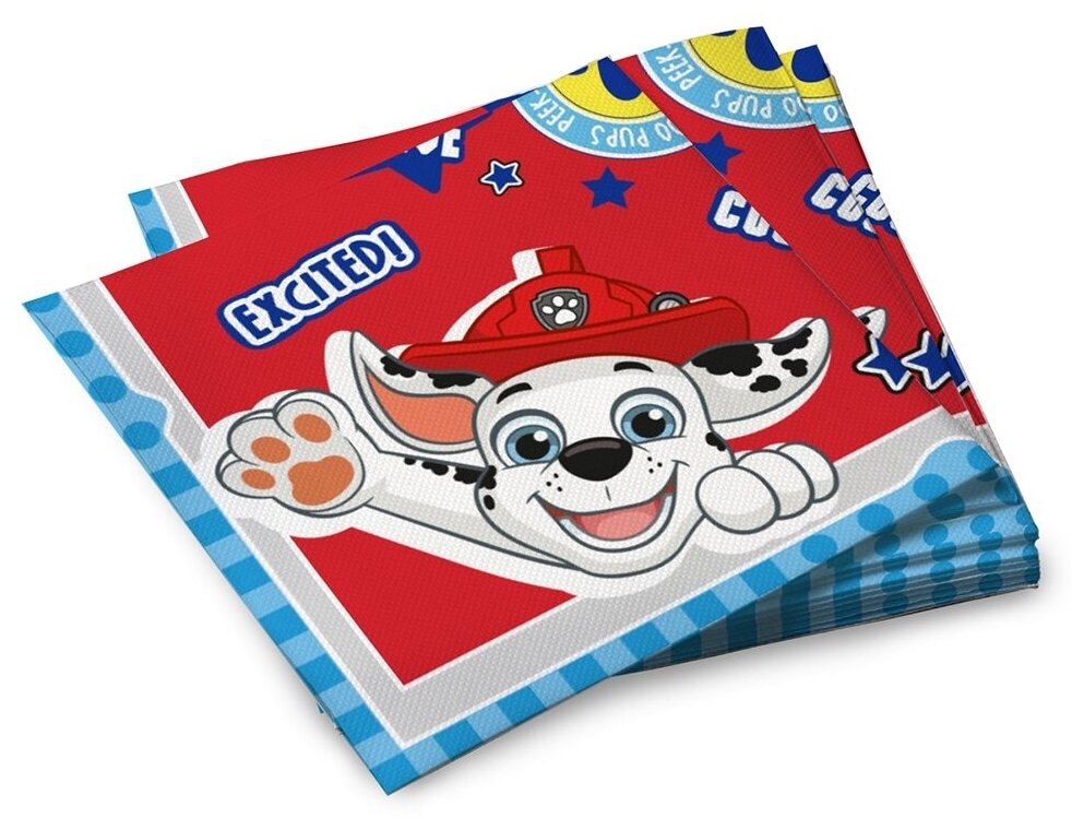Набор салфеток Щенячий патруль № 3 (unisex эмоции, 2 упаковки), 40 шт, ND Play