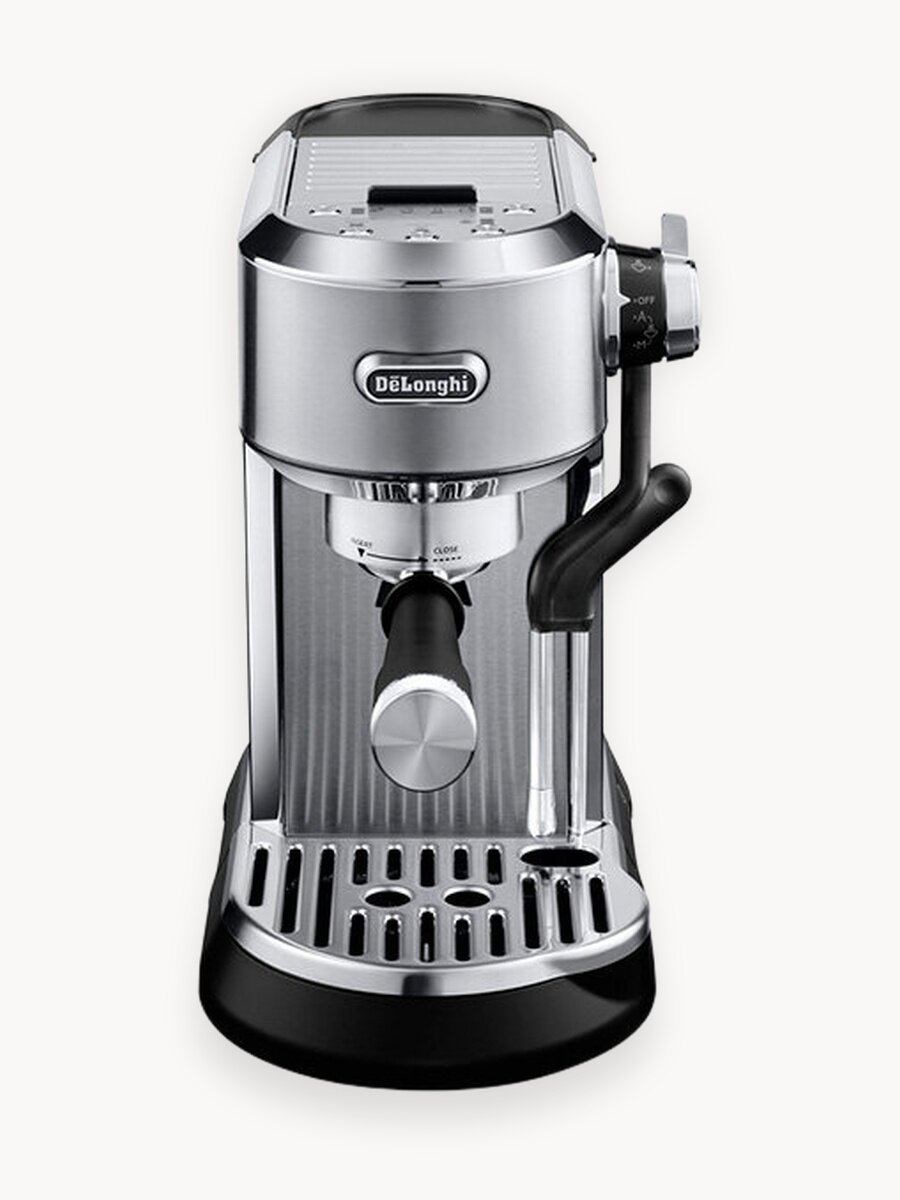 Кофеварка Delonghi ЕС950, 1450 Вт, рожковая система, серебристый