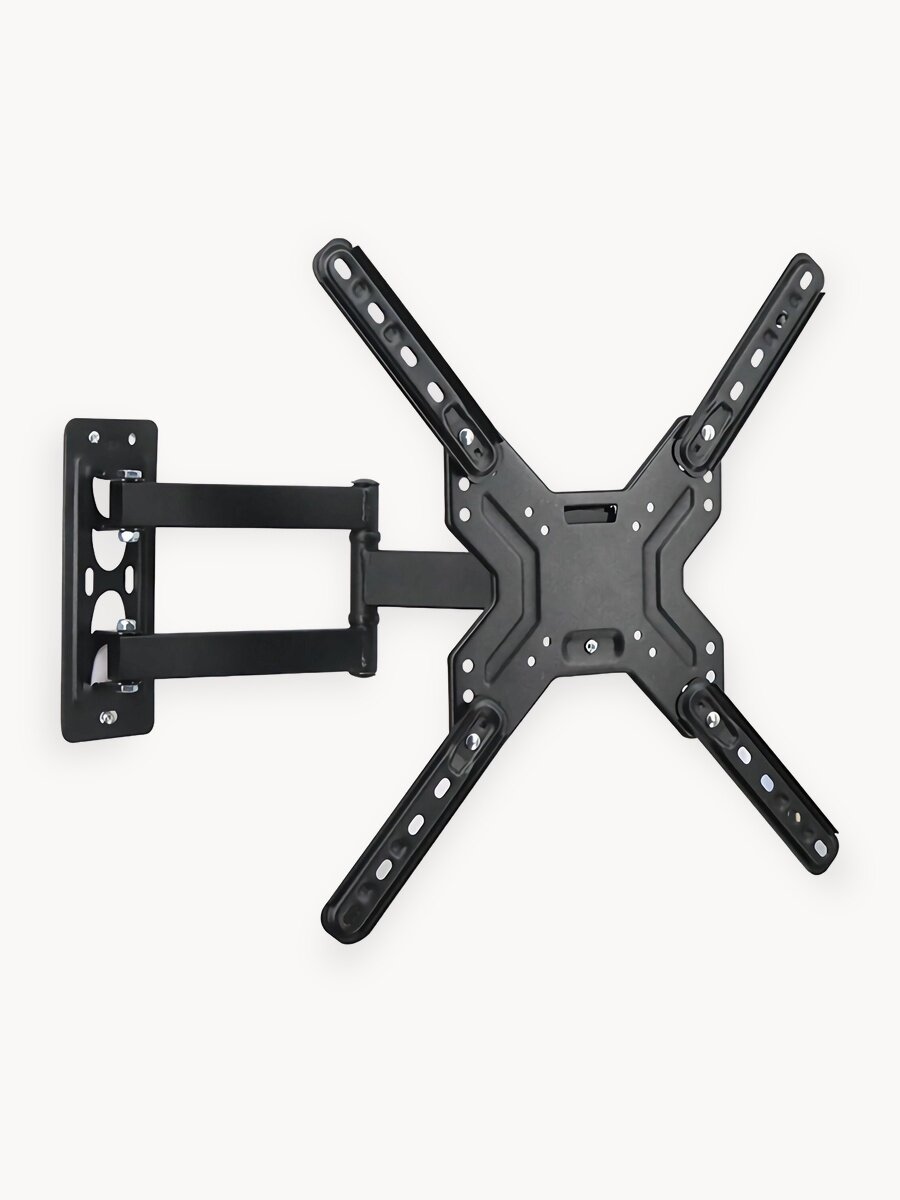 Надежный регулируемый кронштейн для телевизора настенный крепление подвес для диагонали 32-66 дюймов VESA 100*100-400*400 LEONICS(черный tv-mount держатель опора 200х200,300х300,400х200) на стену