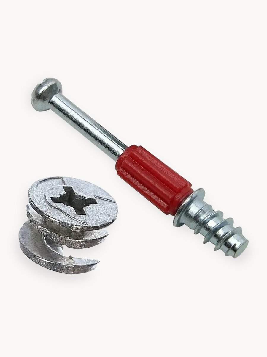 Стяжка эксцентриковая, сталь/замак, рабочая длина 34мм, 15мм диаметр, 12мм высота