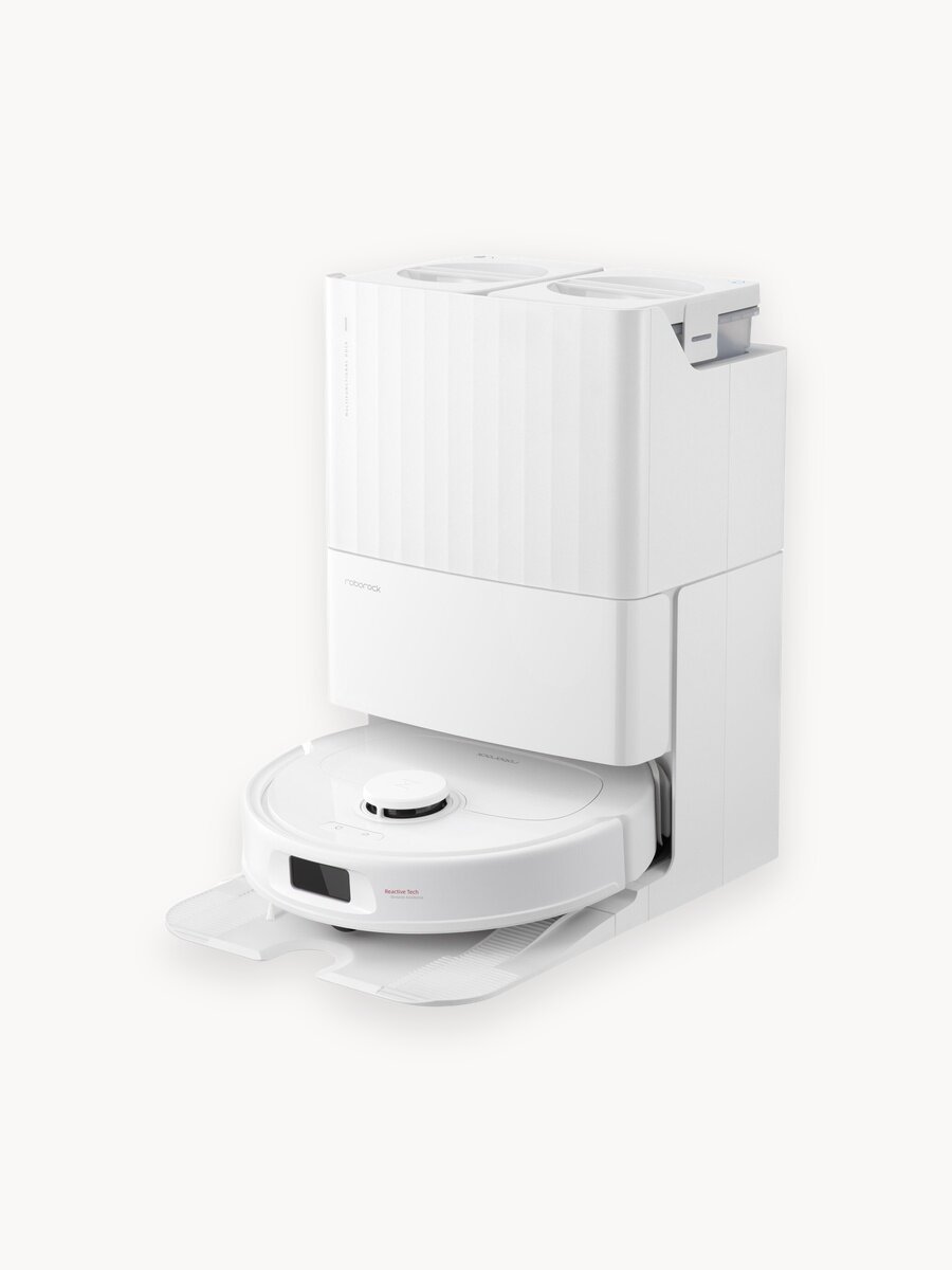 Робот-пылесос Roborock Qrevo S Белый, Робот-пылесос Док-станция для автовыгрузки мусора, мойки и наполнения