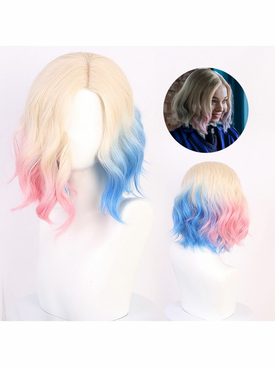 Парик "Энид" для женщин, цвет голубой и пастельно-розовый, ОлимпКидс