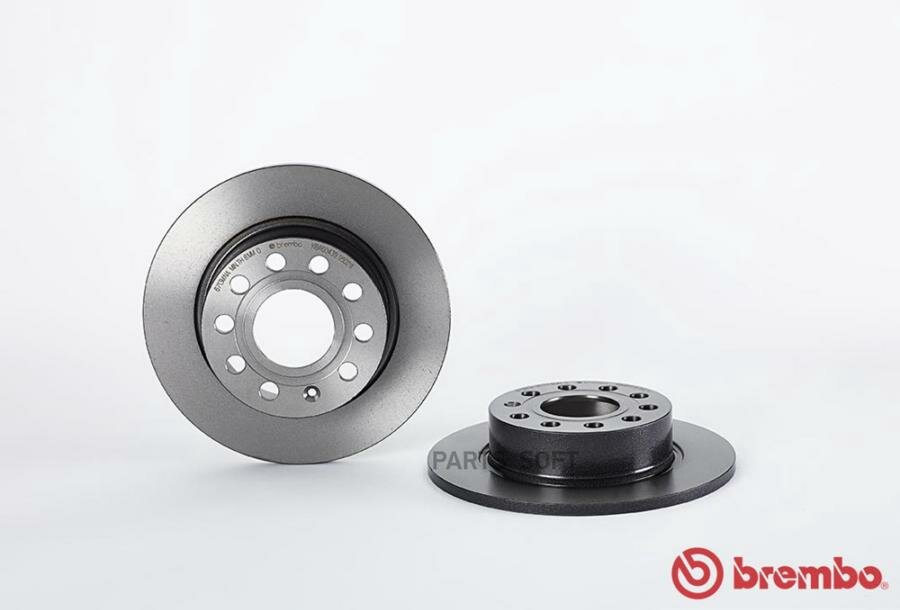 BREMBO 08.9502.11 Диск тормозной задн. с УФ покрытием AUDI A3 (8P1) 05/03-08/12 / AUDI A3 Convertible (8P7) 04/08-05/1 ()