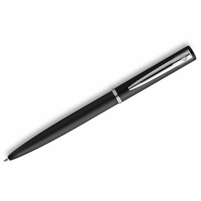 Ручка шариковая Waterman "Allure Black" синяя, 1,0мм, кнопоч, подарочная упаковка, 347072