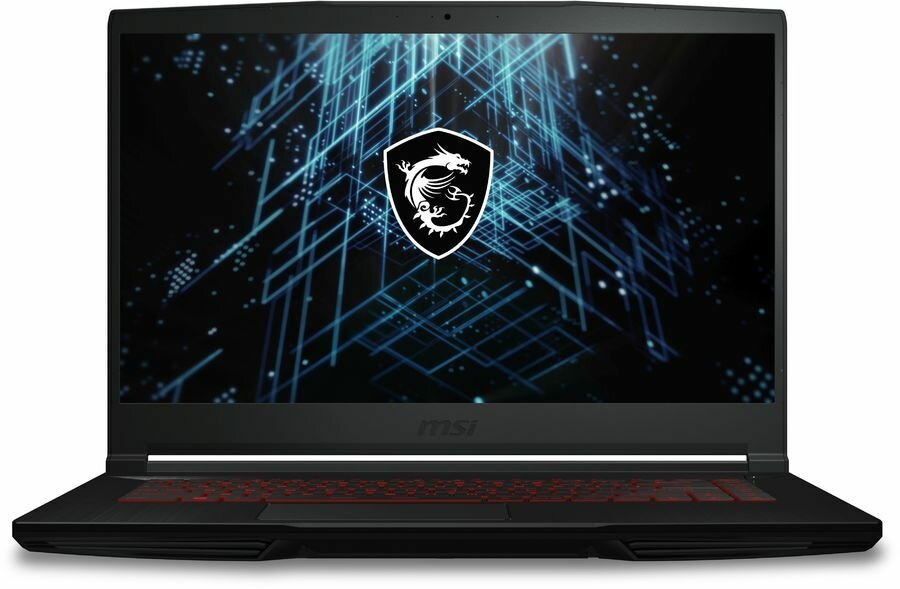 15,6" Ноутбук MSI GF63 Thin 11UCX-1606XRU (9S7-16R612-1606) черный - 1920x1080, IPS, Intel Core i5-11400H, ядра: 4 x 2,7 ГГц, 8 ГБ, SSD 256 ГБ, NVIDIA GeForce RTX 2050 (4 ГБ), W10Pro