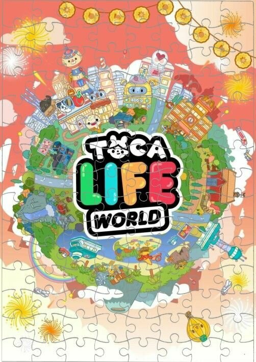 Пазл по игре Тока Бока, Toca Boka №3, А4