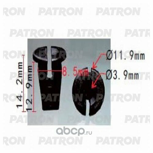 Фиксатор пластиковый (упаковка 100шт) Audi, Seat, Skoda, Volkswagen пр Patron P370224A