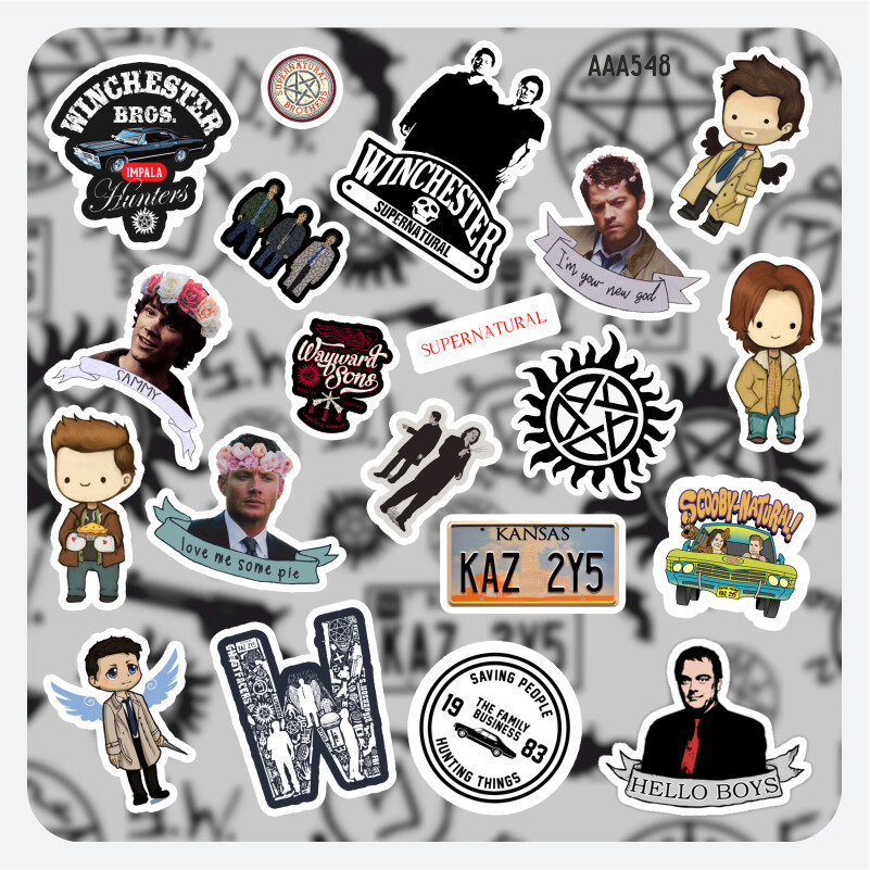 Наклейки-стикеры "Сверхъестественное" 20 шт.