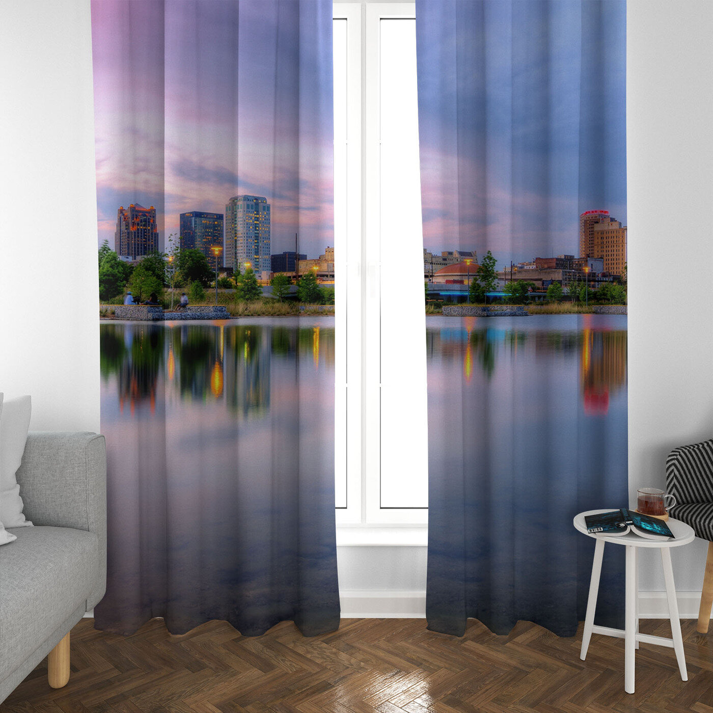 Фотошторы из габардина, 290х260см