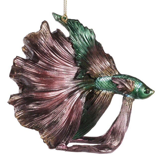 Елочная игрушка Pesce Galletto Chloe - Acque Color Smeraldo 12 см, подвеска, Goodwill (Гудвилл), D46161-2